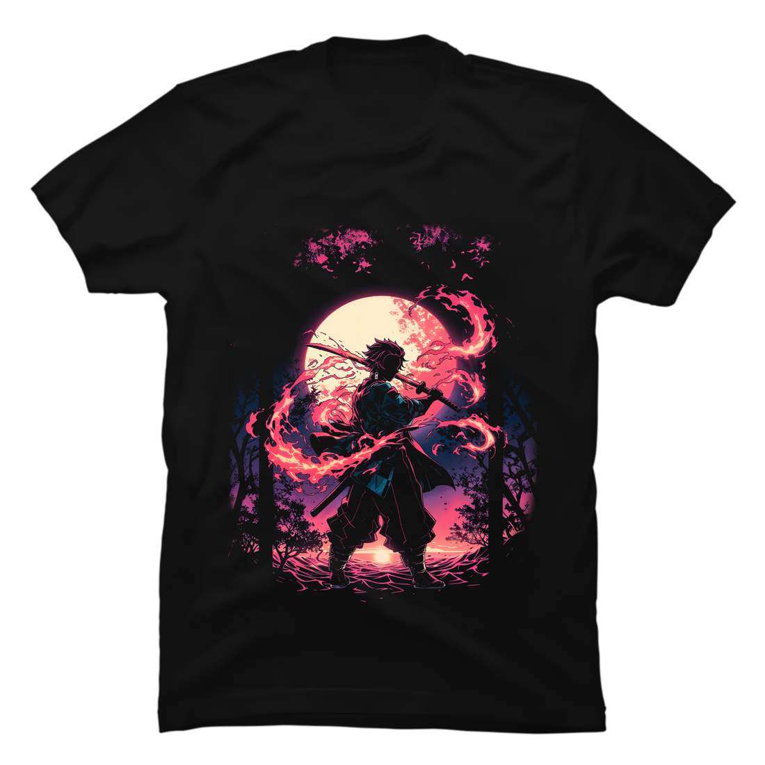 DS - Tanjiro Silhouette – yakuzaclothingco
